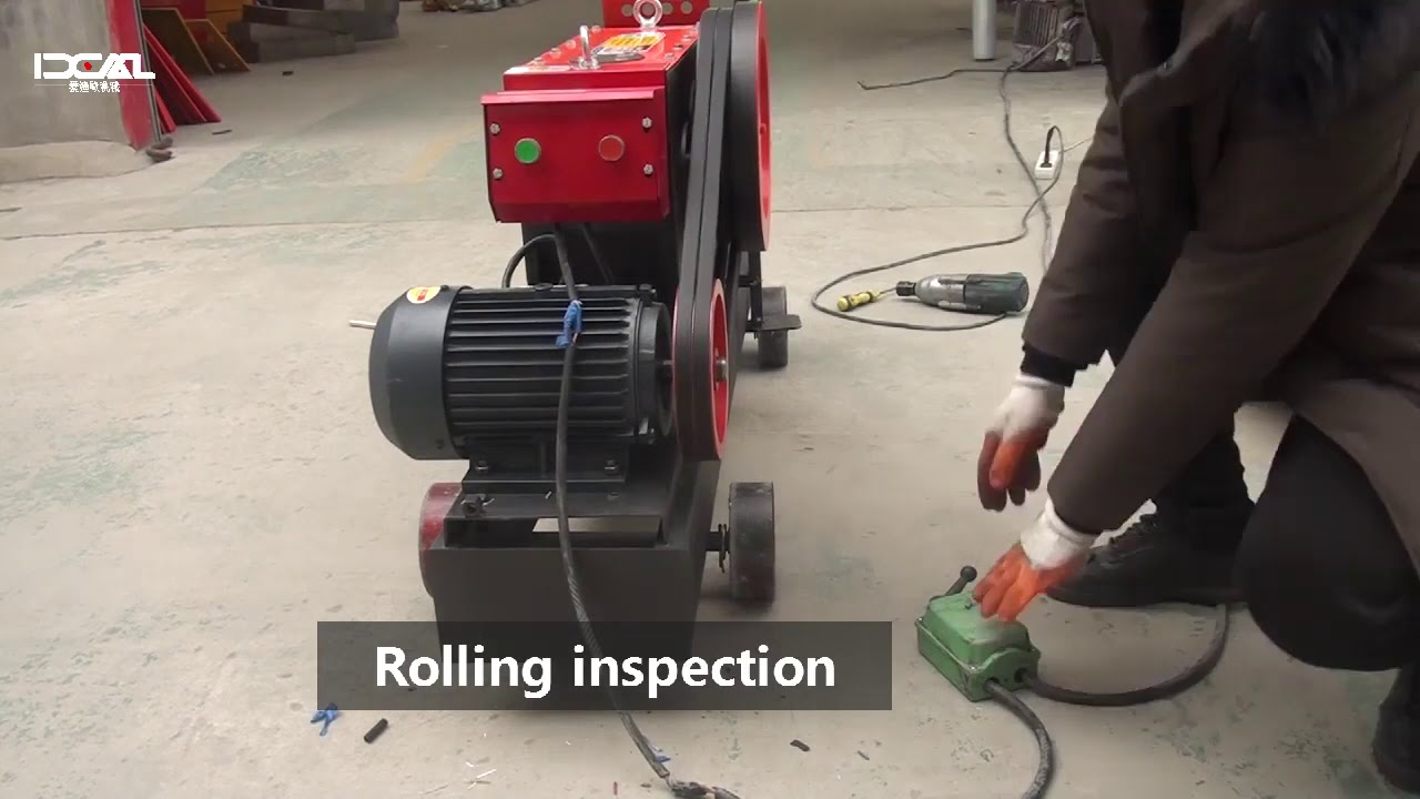 steel bar cutting machine - YouTube