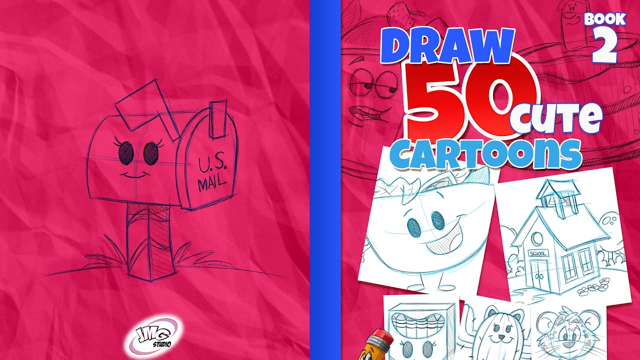 My latest drawing book on how to draw cartoons in 3 easy steps - YouTube