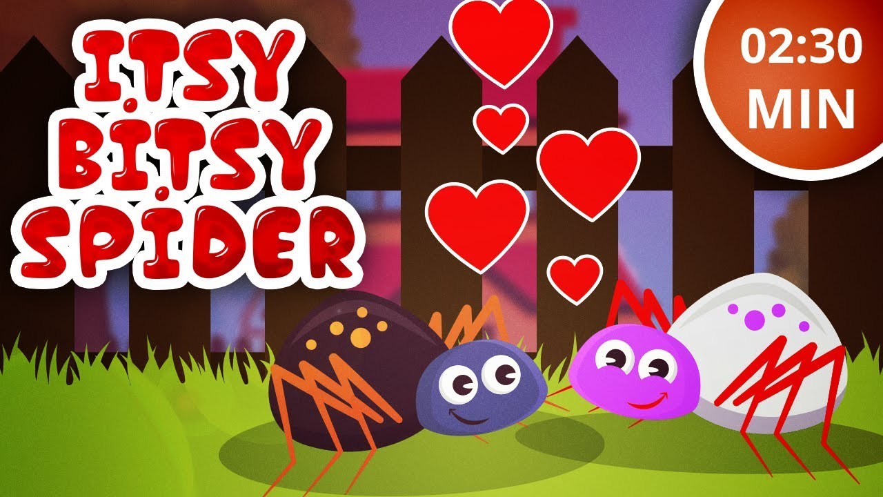 Itsy Bitsy Spider - Nursery Ryhmes & Kids Songs - Incy Wincy Spider ...