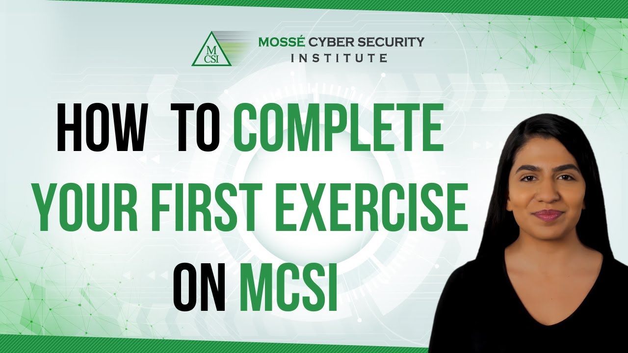 How to complete your first exercise on MCSI - YouTube