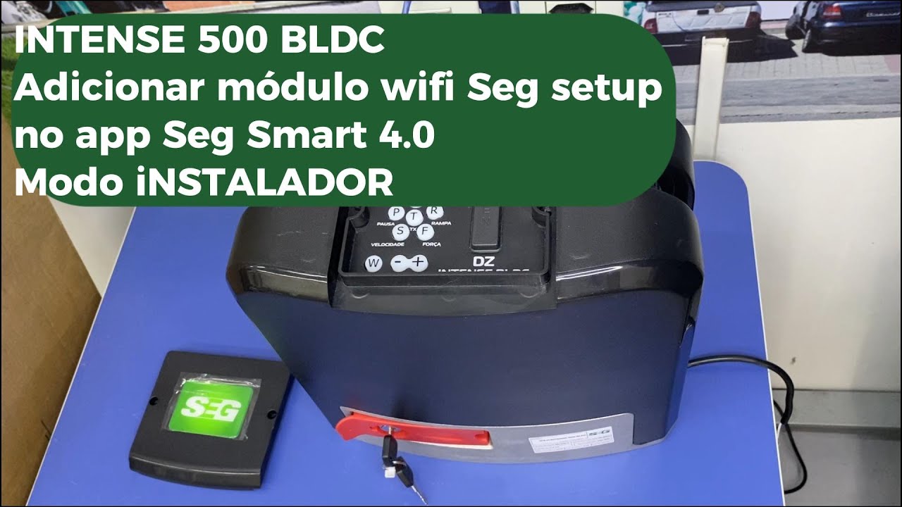 INTENSE 500 BLDC Adicionar módulo Seg setup (Modo INSTALADOR) no app ...