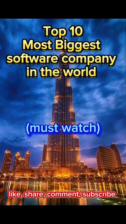 Top 10 Biggest software company in the world #shorts #shortvideo - YouTube