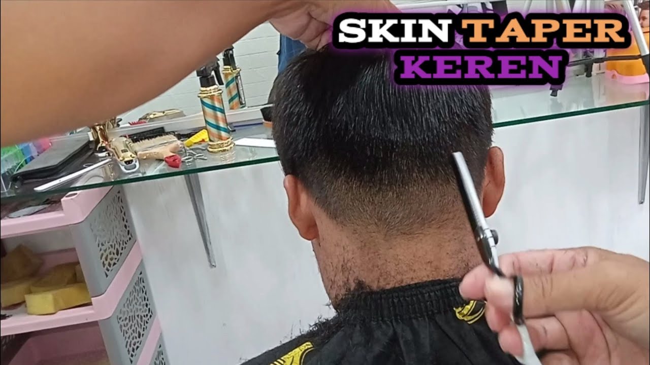 Skin taper keren | gaya rambut taper - YouTube