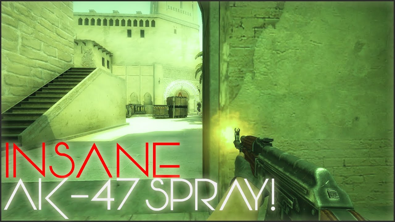 (CS:GO) LUCKIEST 1V2 AK-47 SPRAY! - YouTube