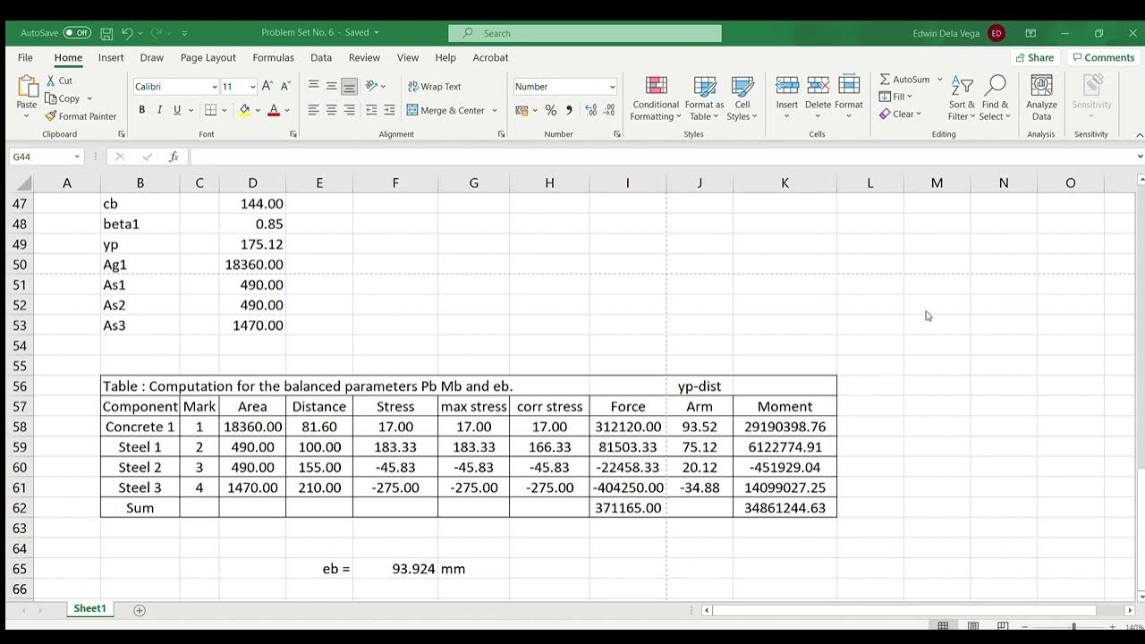 Problem Set No 6 Excel 1 - YouTube