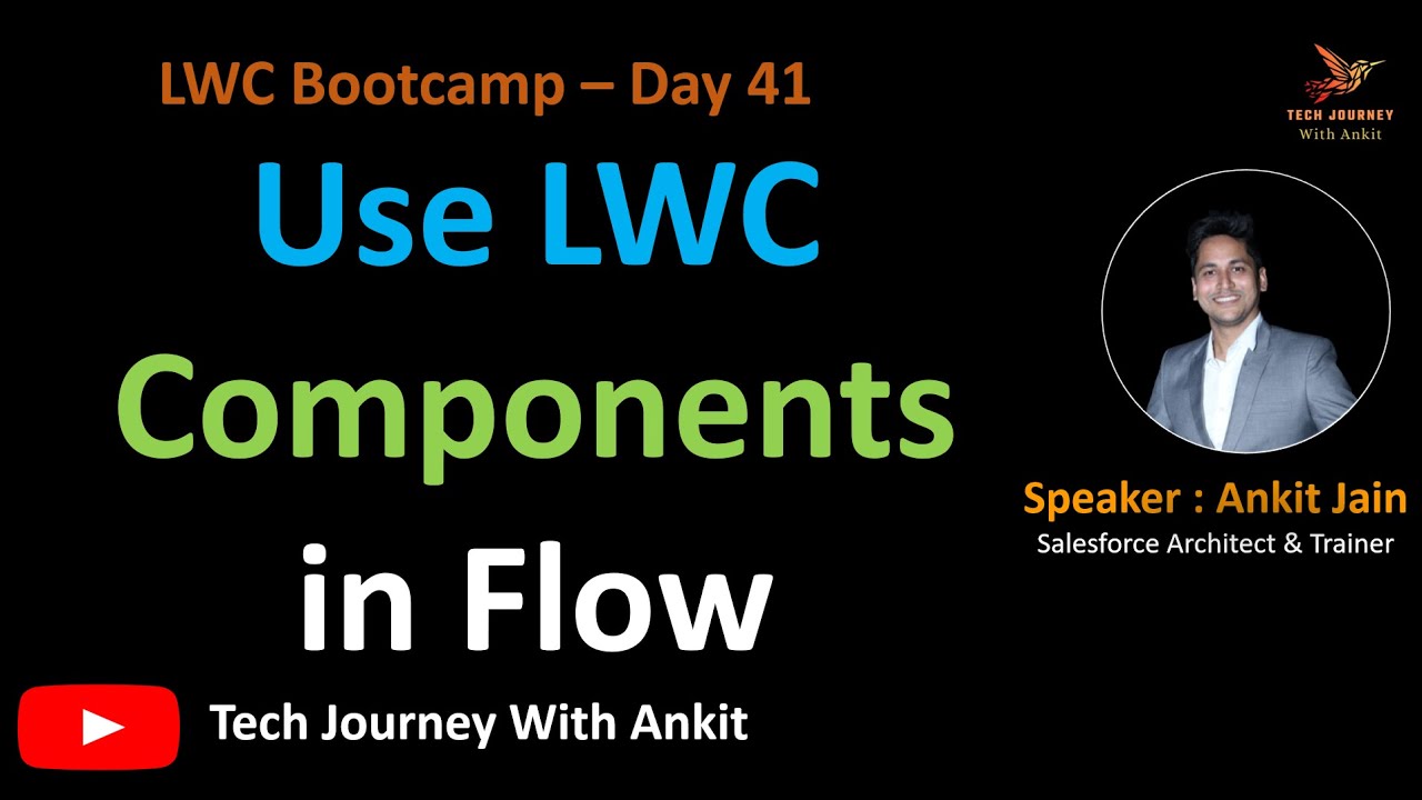 Lwc Bootcamp Day 41 Use Lwc Components In Flow Lwc Salesforce Youtube