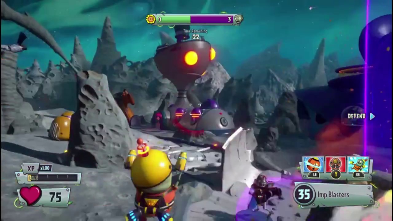 plants vs zombies garden warfare 2 Ep.1 Turf Takeover on Moon Base Z ...