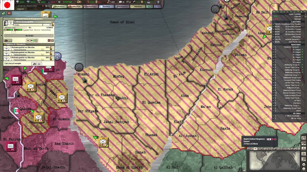 Tok plays HoI3 - Japan ep. 99 - Egyptian Venture - YouTube