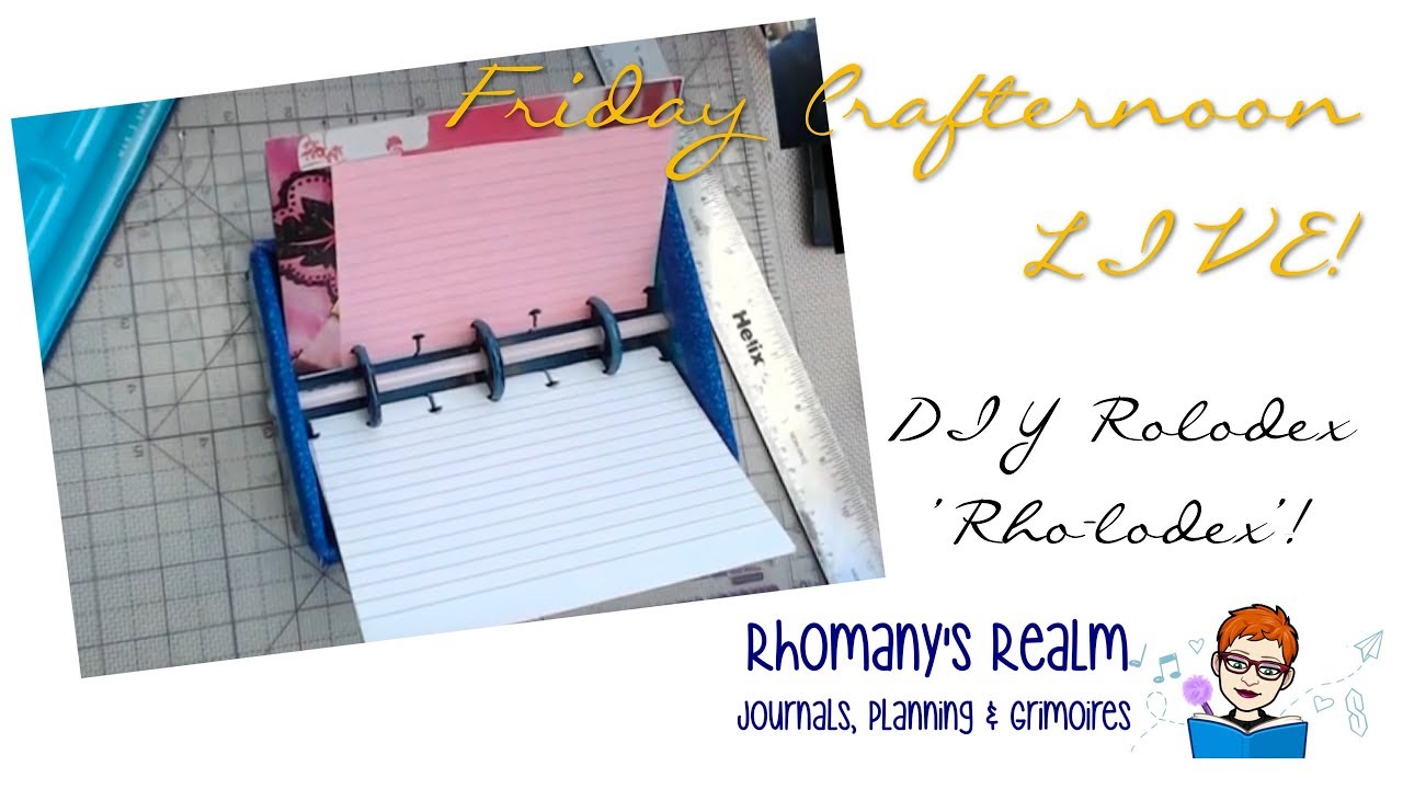 DIY Rolodex... Rho-lodex? | Friday Crafternoon LIVE! - YouTube