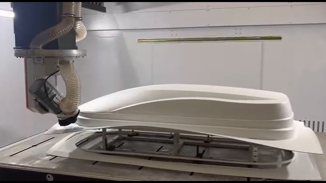 5 axis machining center for plastic cutting composites edge trimming ...