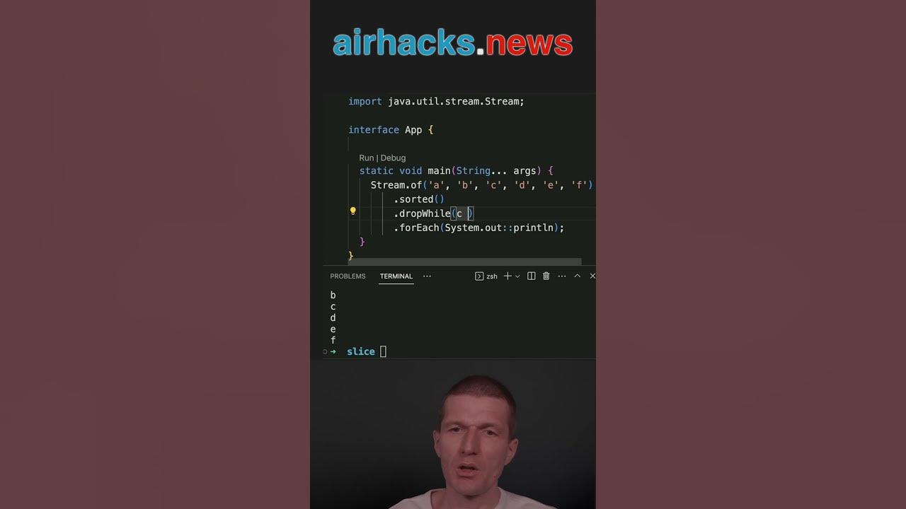 Slicing A Stream With Dropwhile And Takewhile Java Shorts Youtube