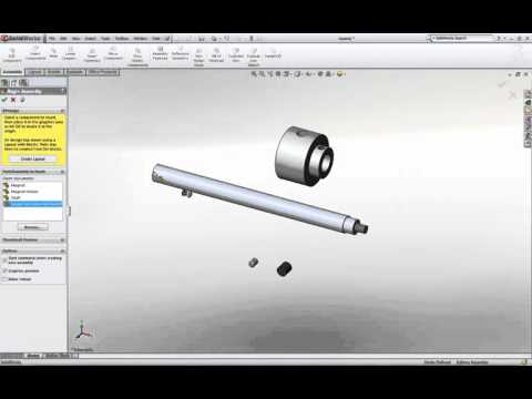 Creating the windmill shaft assembly - YouTube