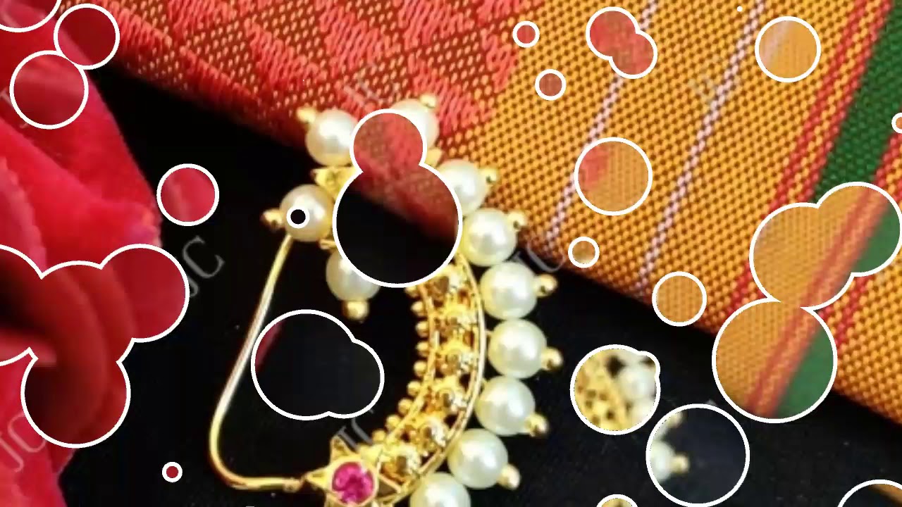 maharashtrian nath latest designs.peshwai nath - YouTube