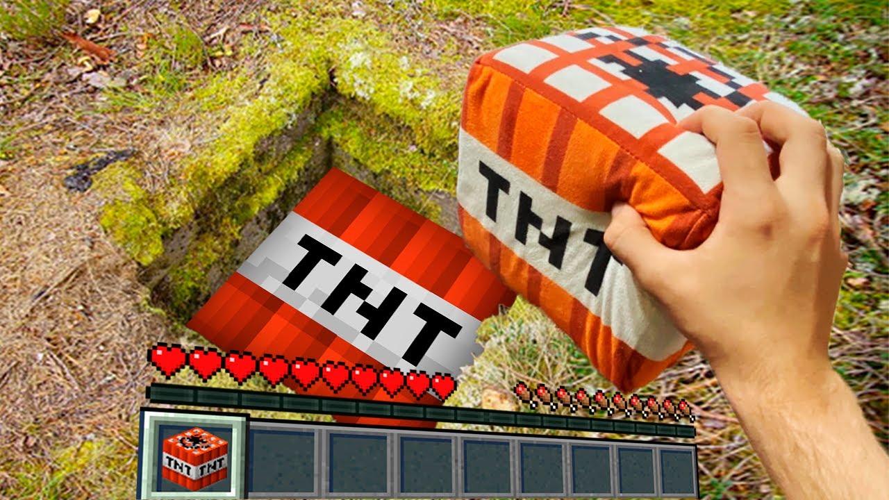 Minecraft in Real Life POV - SECRET TNT TRAP in Realistic Minecraft ...