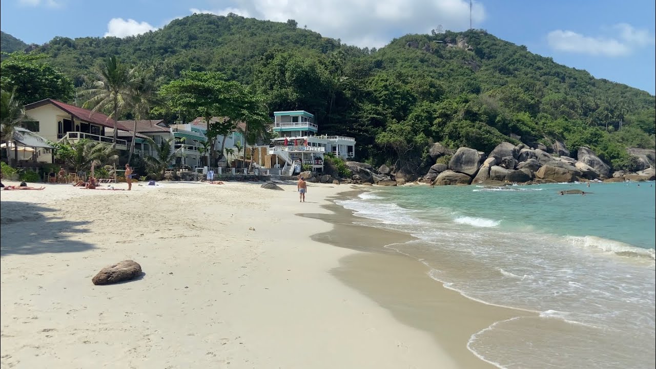 Koh Samui Thailand Christal Beach/ Silver Beach 2022 4K Walk Relaxing ...