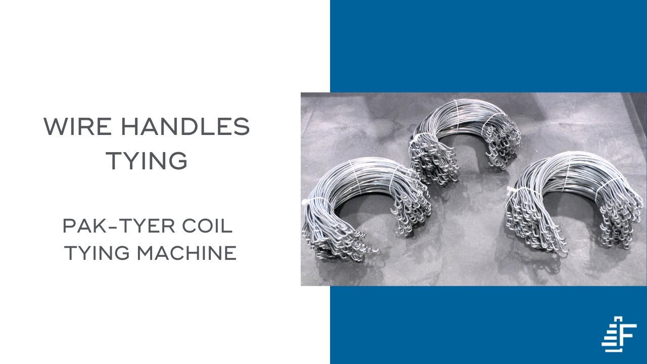 Wire Handles Tying Pak-Tyer Coil Elastic Tying Machine - YouTube