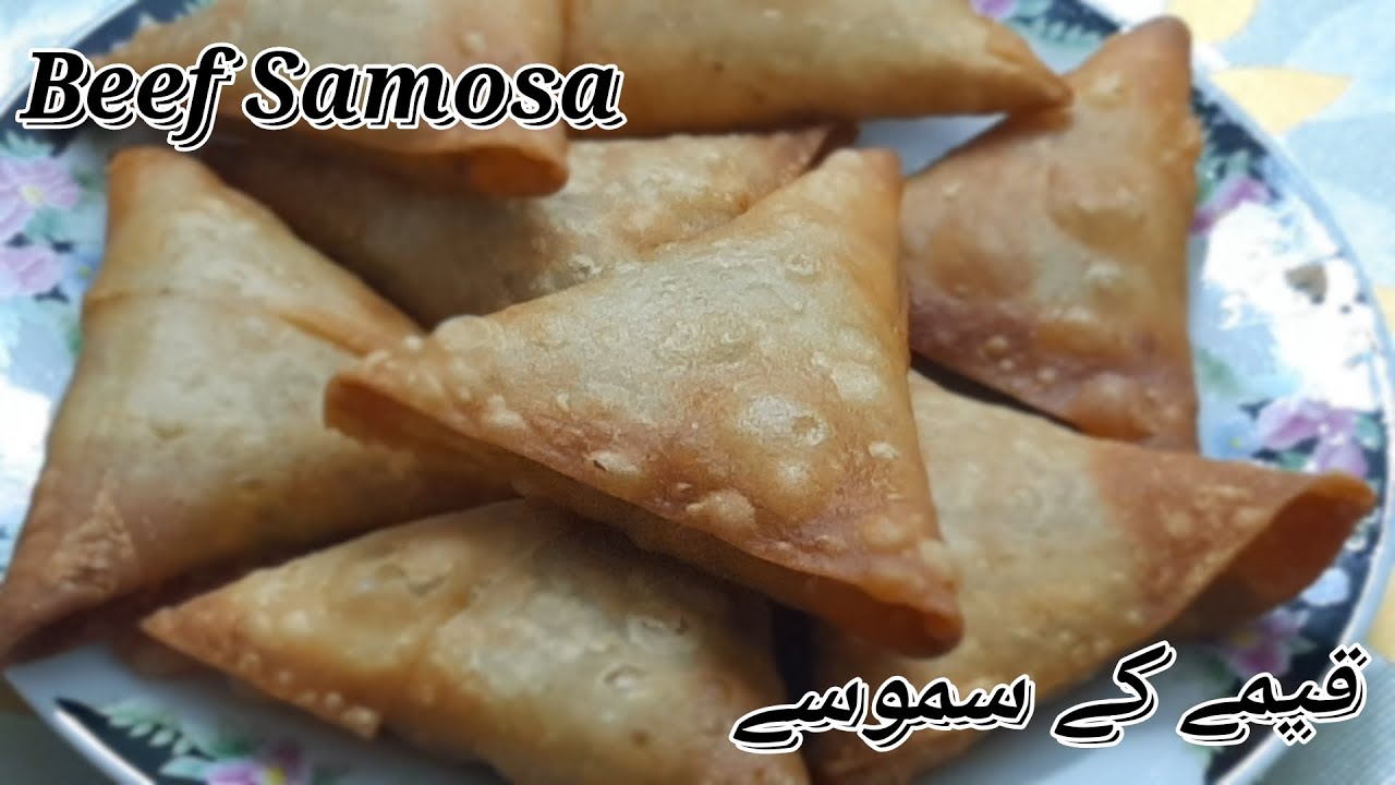 Crispy Beef Mince Samosa || How To Make And Freeze Samosa || Step By ...