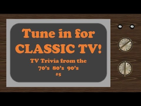Trivia: TV Trivia - Classic TV #5 - YouTube
