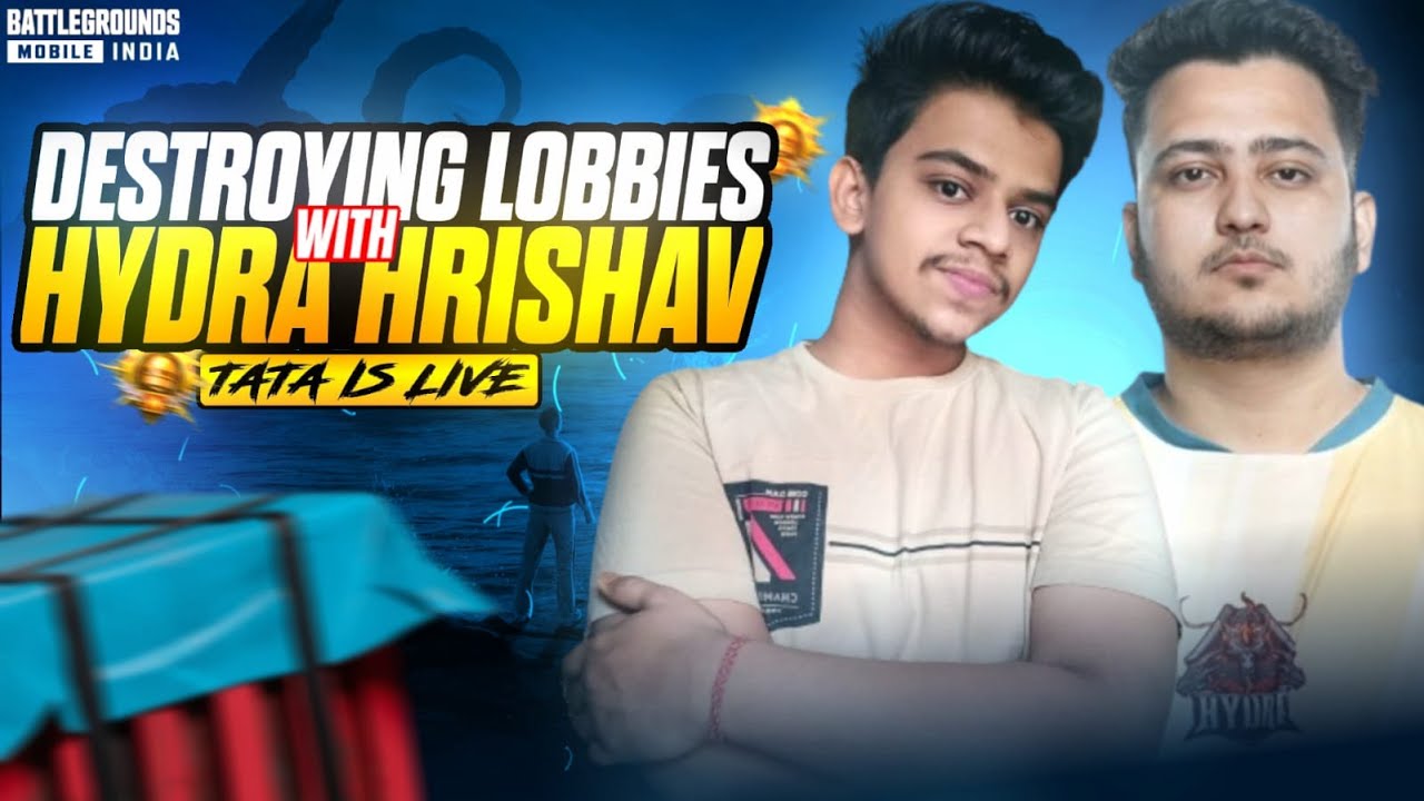 BGMI LIVE WITH @HYDRA HRISHAV | TATA IS LIVE - YouTube