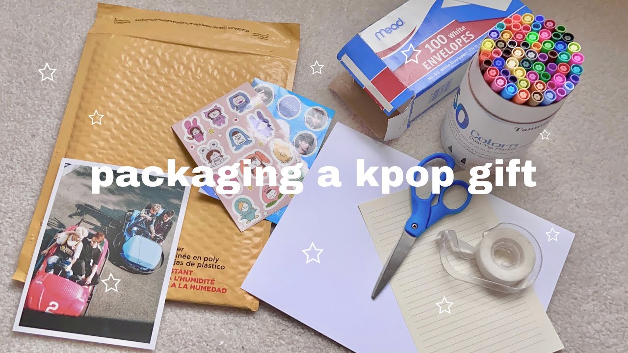 packaging kpop christmas presents | kpop gift ideas♡ - YouTube
