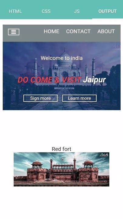 Tourist Website Design By Html Ytshorts Shorts Html Css Youtube