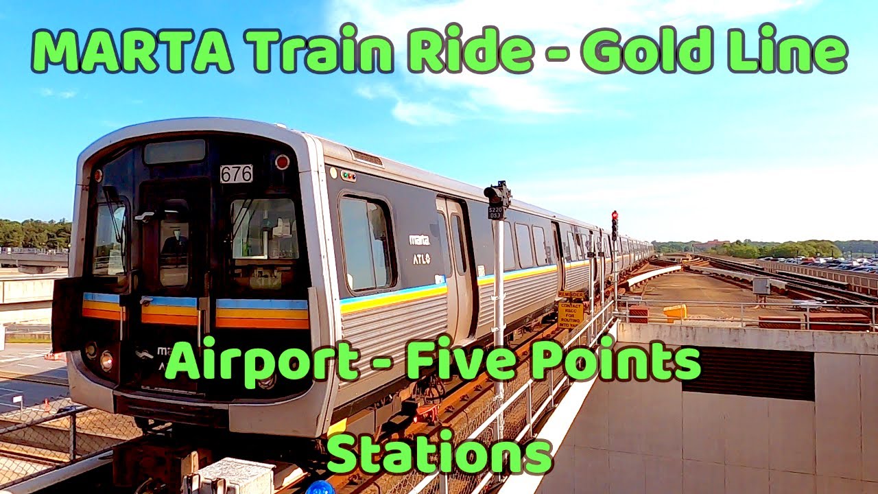 🚞MARTA Train Ride on Gold Line - Atlanta, GA - YouTube