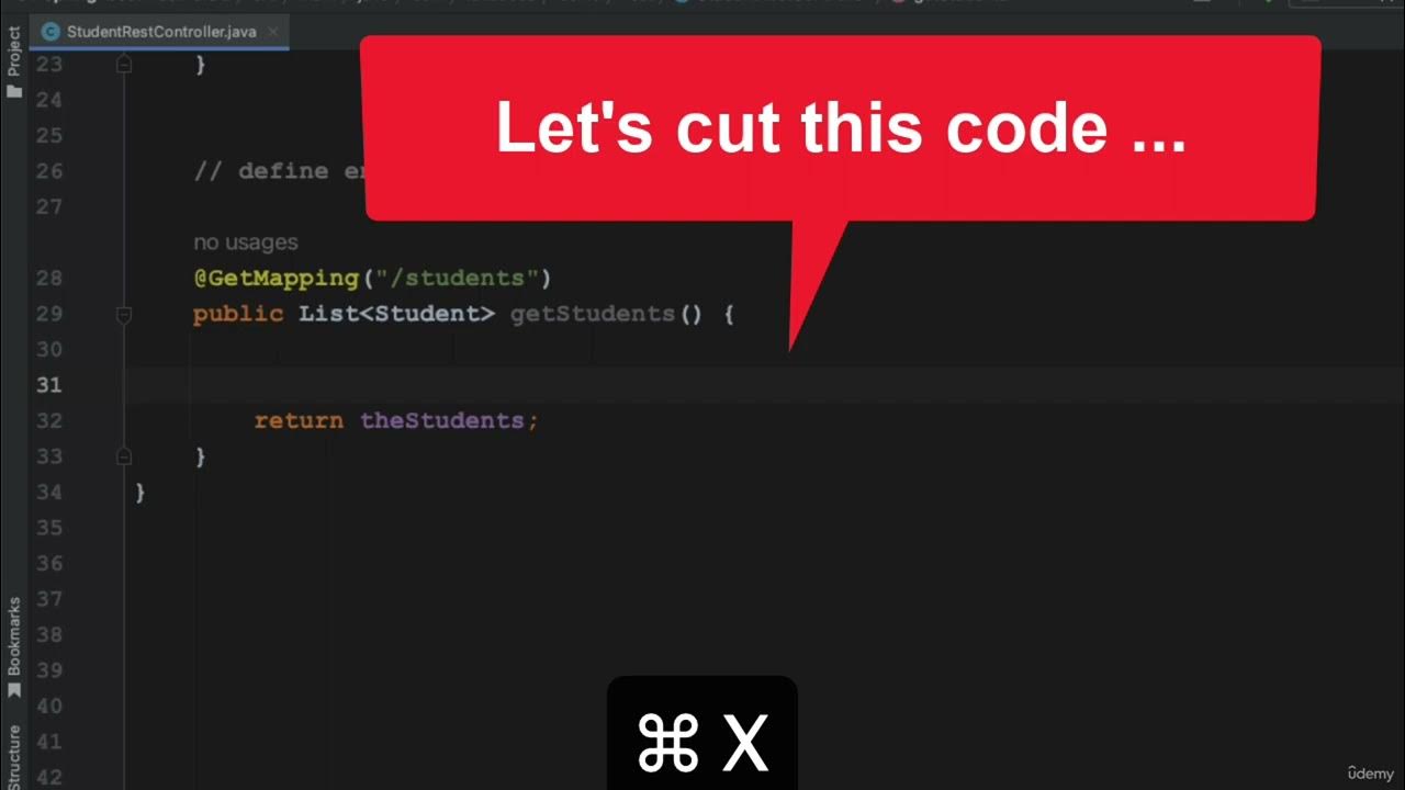 04 - NEW - REST CRUD APIs_014 Spring Boot REST Path Variables Coding Part 1 - YouTube