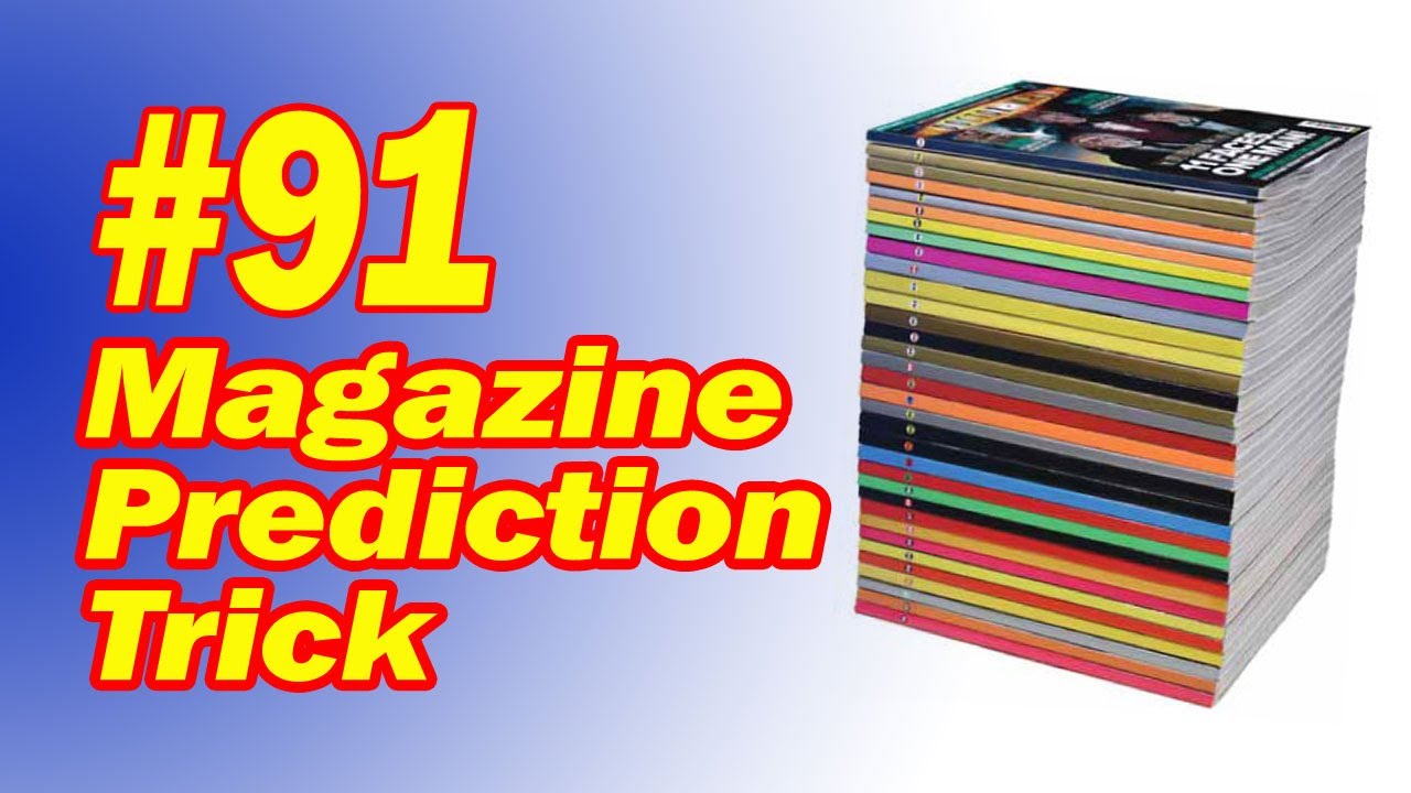 Magazine Prediction Trick - Easy Mentalism To Amaze Your Friends - YouTube