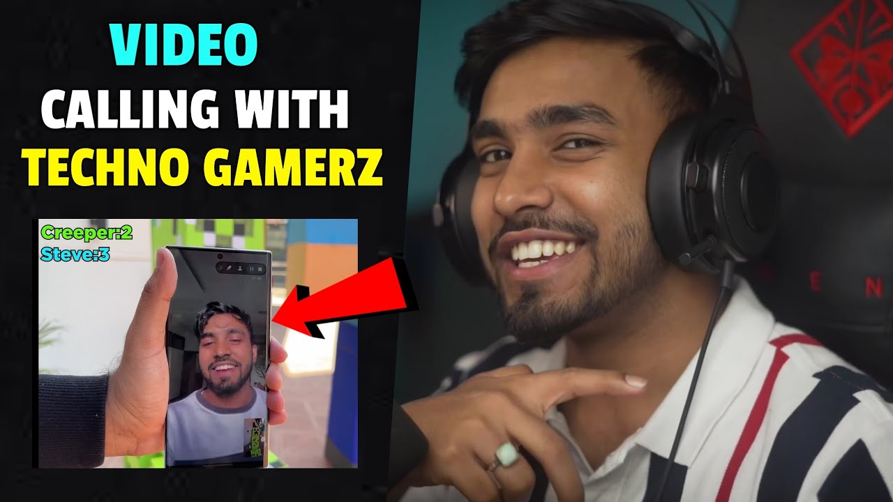 VIDEO CALLING WITH TECHNO GAMERZ | TECHNO GAMERZ REACT ON MINECRAFT ...