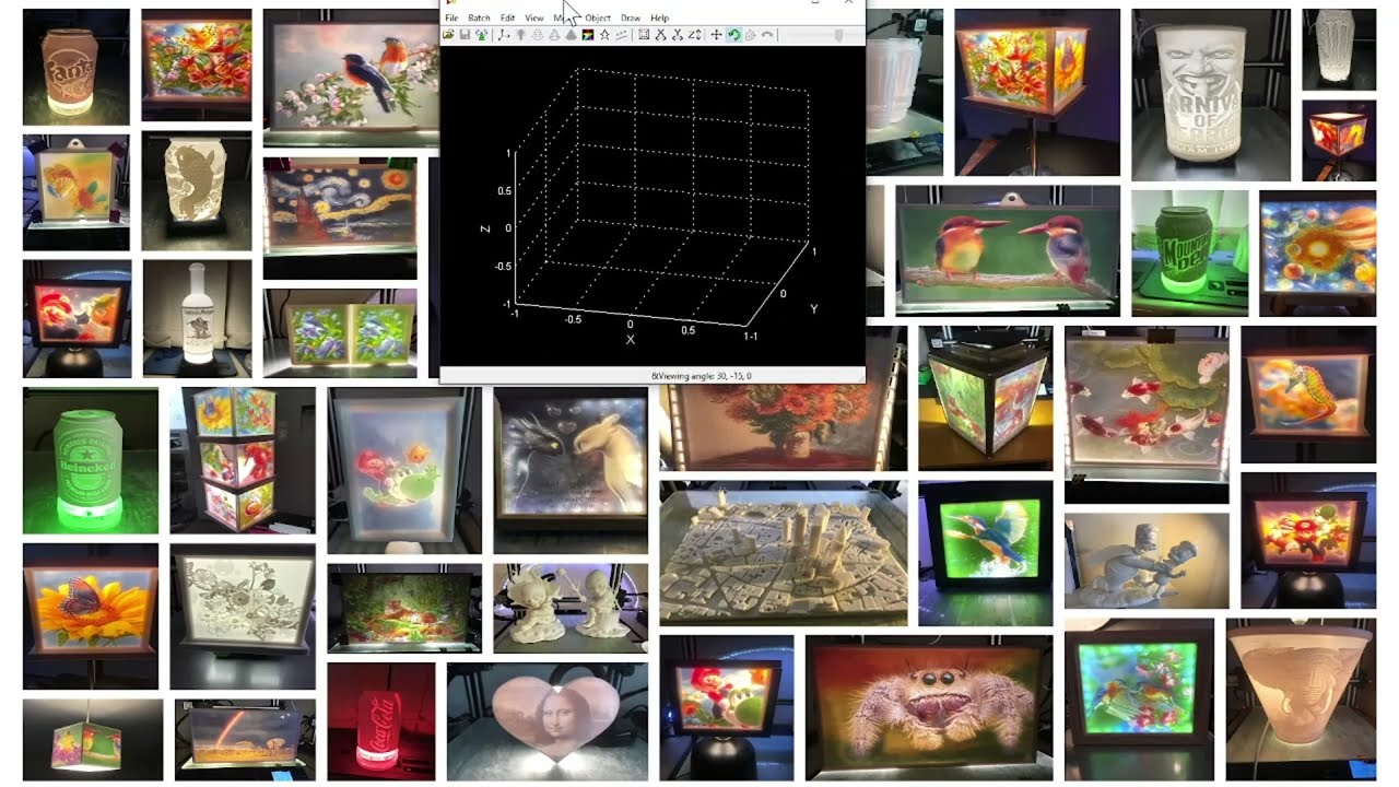 How to make a Lithophane in colour - YouTube