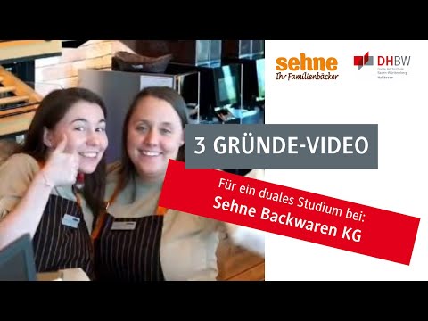 3-Gründe-Video für ein duales Studium bei der Sehne Backwaren KG