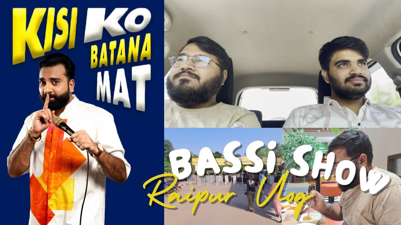 BASSI SHOW LIVE in Raipur Vlog! | Hsde Chehre ️😂 - YouTube