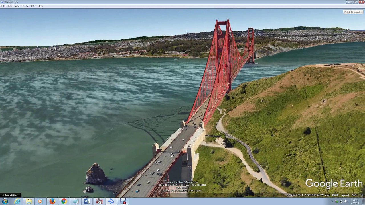 San Francisco Bridge, Flying Google Earth, in HD - YouTube