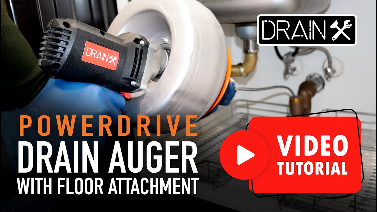 Tutorial: Drainx PowerDrive Electric Drain Cleaning Machine, 1/4" Cable ...