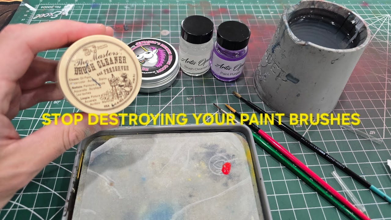 How to Properly Take Care of Your PAINT BRUSHES (Tips and Tricks) - YouTube
