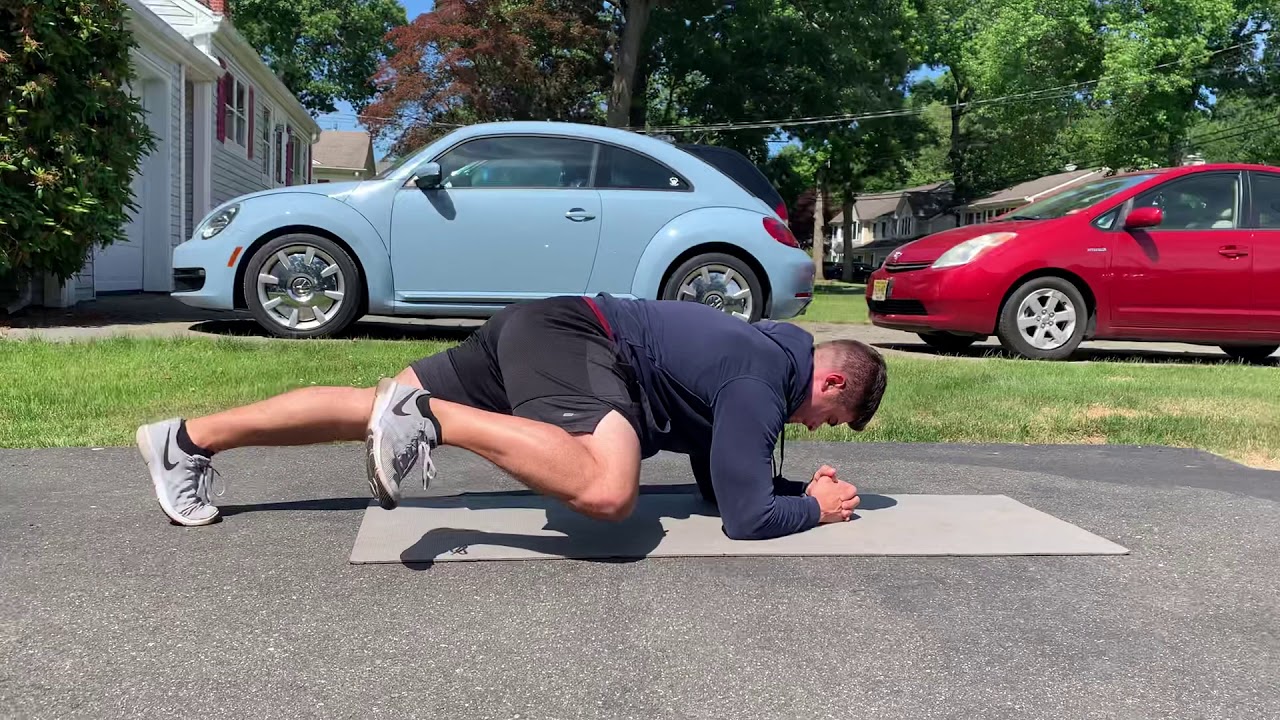 Front Plank With Lateral Knee Drive - YouTube