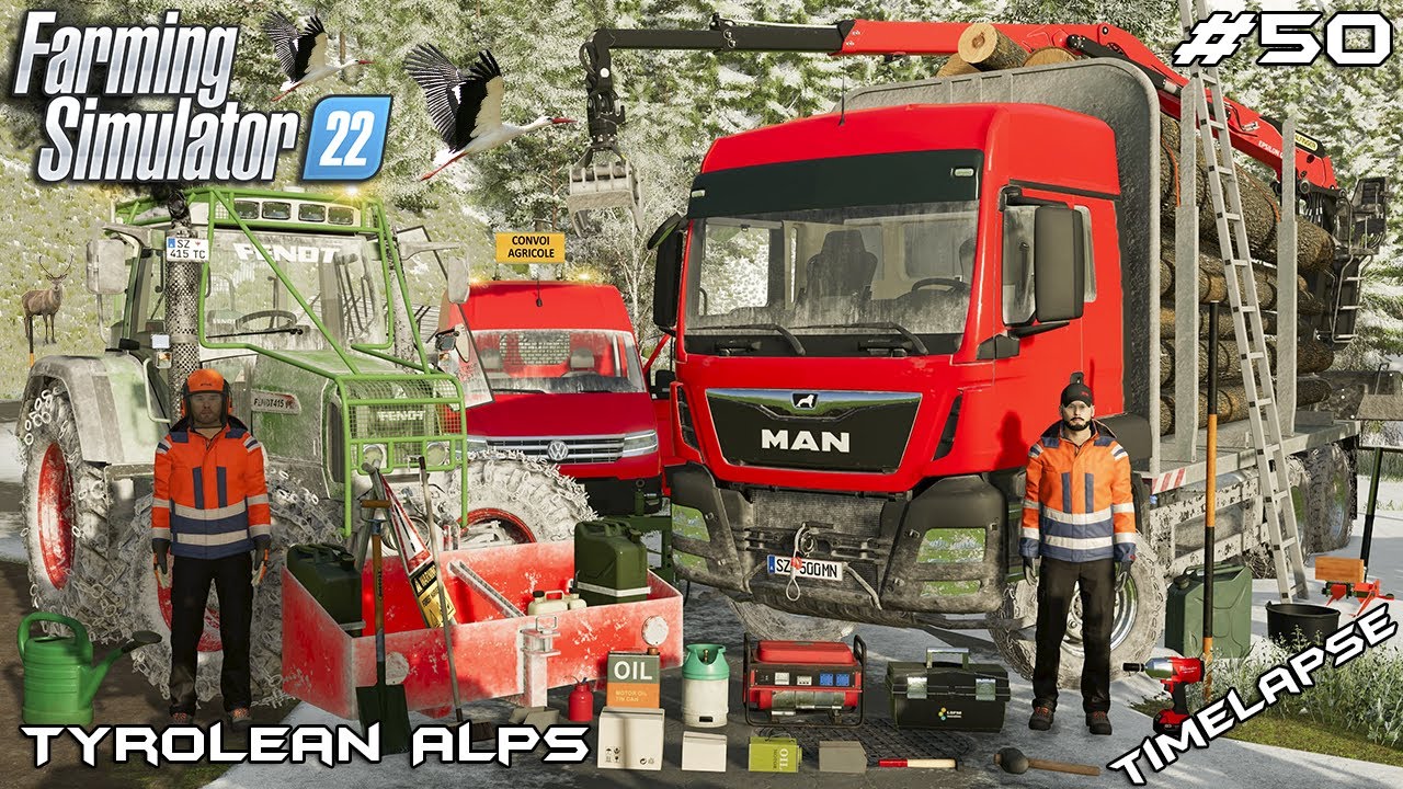 TRANSPORTING & SELLING LOGS WITH MAN TGX 26.640 | Tyrolean Alps ...