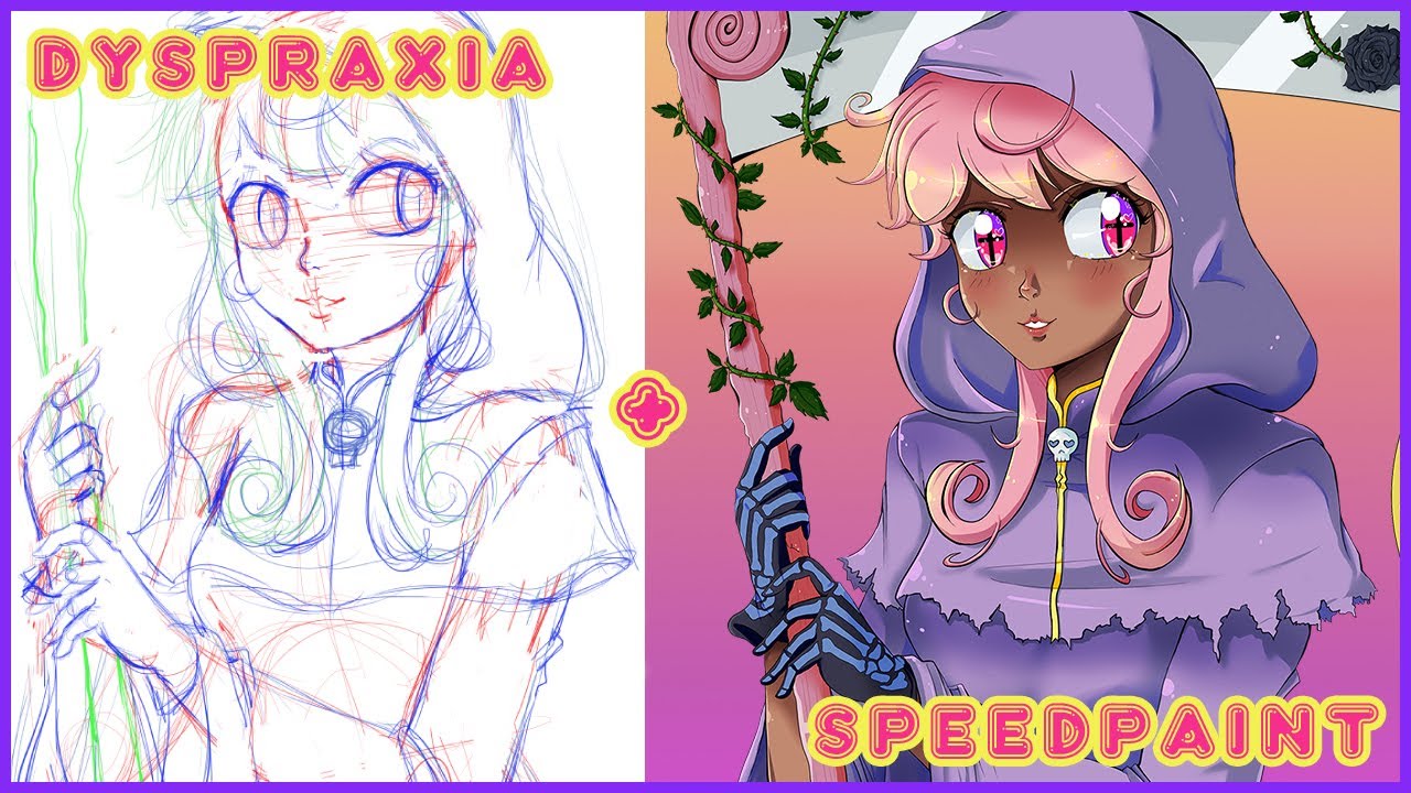My Experience With Dyspraxia And Drawing With It [ Cute Grim Reaper ...