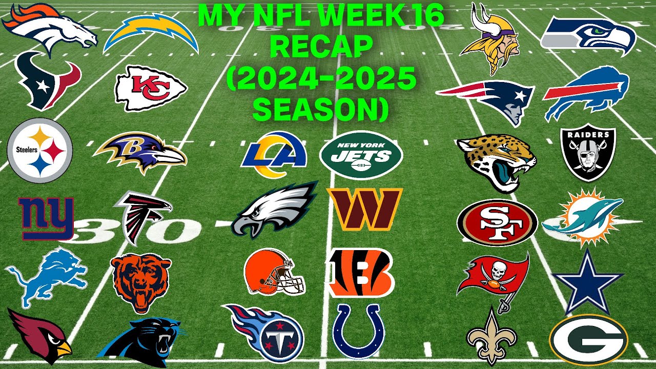 NFL Week 16 Recap (2024-2025 Season) - YouTube
