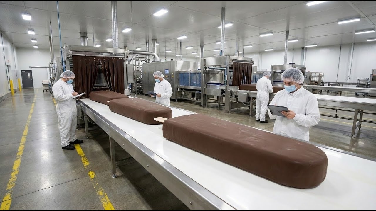 How MILLIONS of Ice Cream Bars Are Made in Factories | Industrial ...