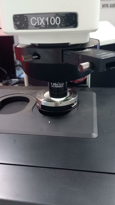 microscope Olympus CIX 100 - YouTube