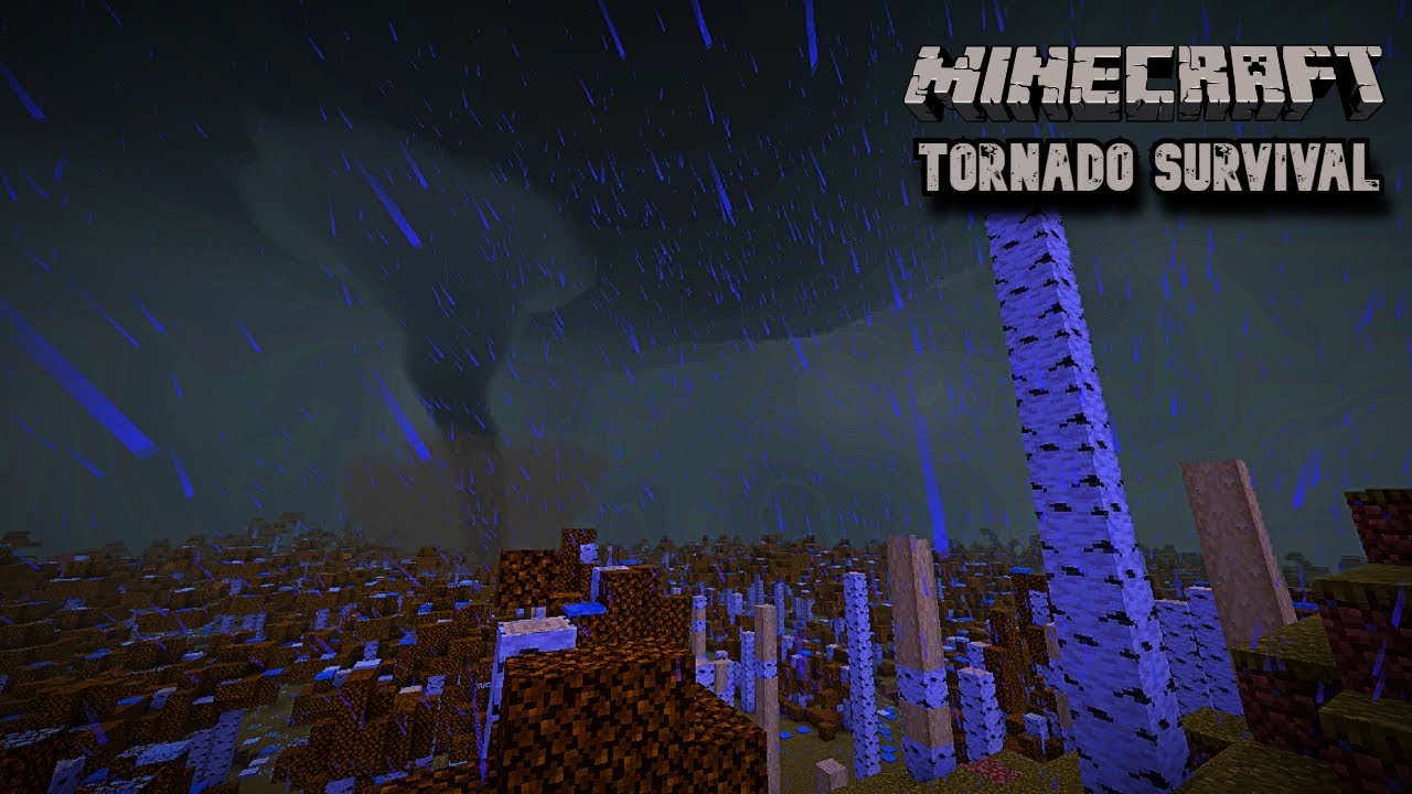 MINECRAFT TORNADO SURVIVAL LIVE!! (Protomanlys Tornado mod) - YouTube