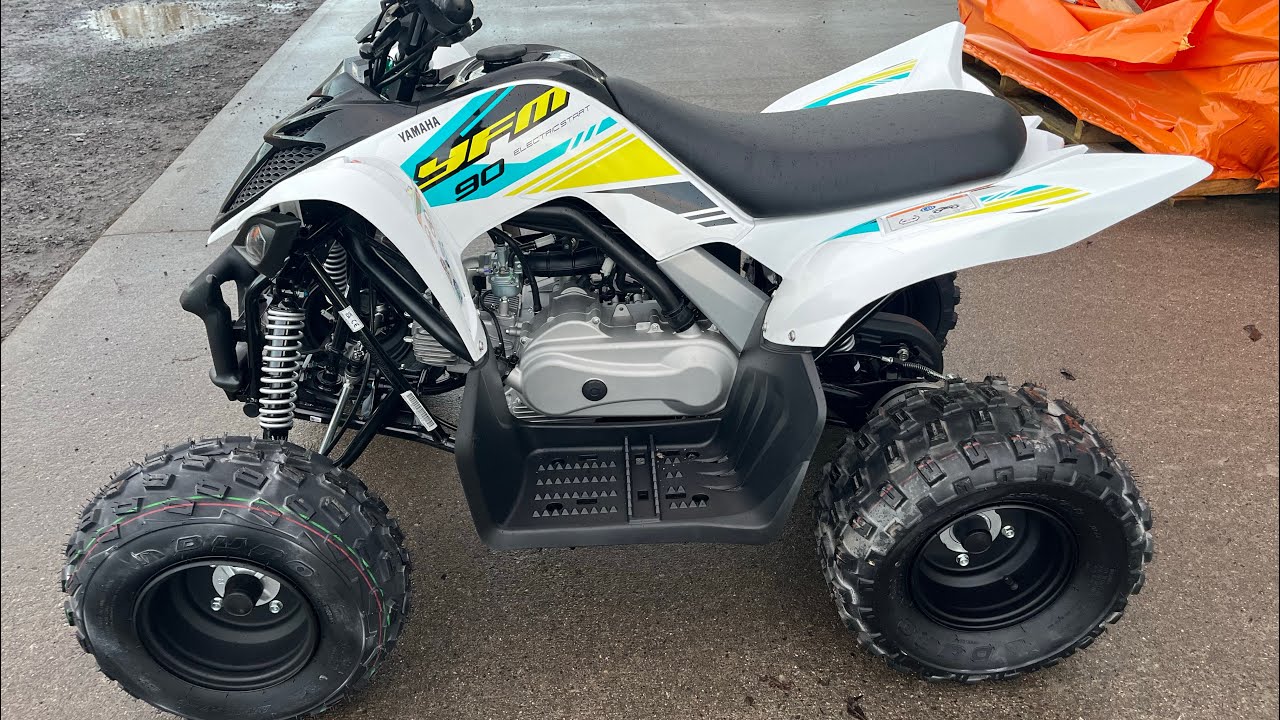 New Yamaha Raptor 90cc Kids Quad - YouTube