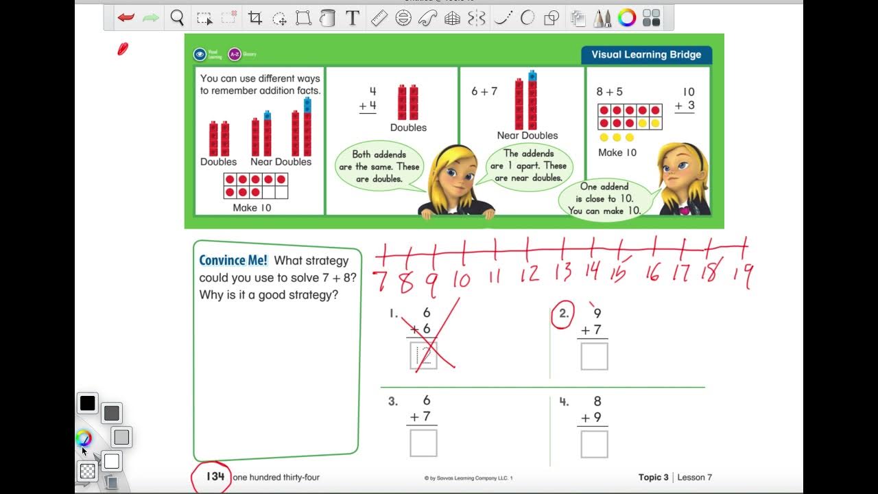 SAVVAS Lesson 3-7 (grade 1) - YouTube