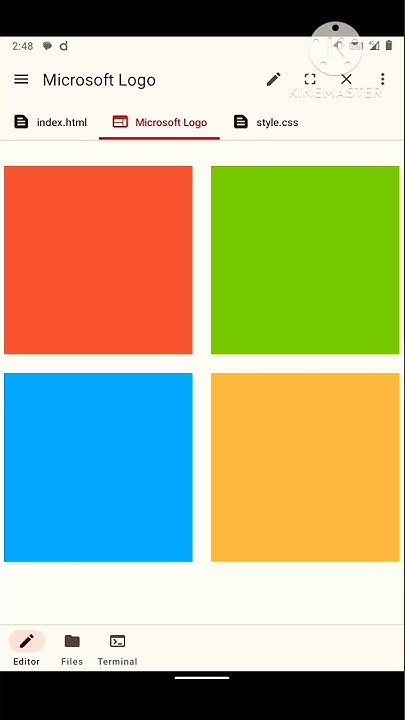 Making A Microsoft Logo Using Html And Css Html Css Youtube