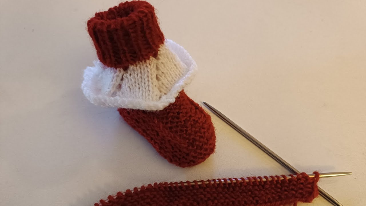 Niedliche Babyboots schnell und einfach stricken - YouTube