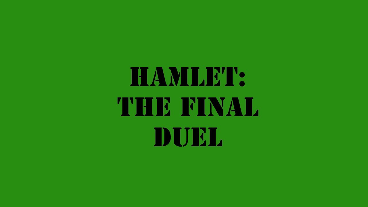 Hamlet: The Final Duel Scene - YouTube