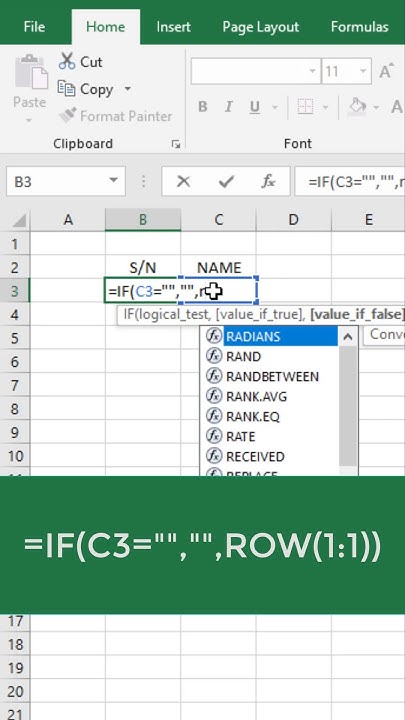 EXCEL TIPS AND TRICK EPISODE 6 - AUTO SERIAL NUMBERING #excelshortcuts #exceltips # ...