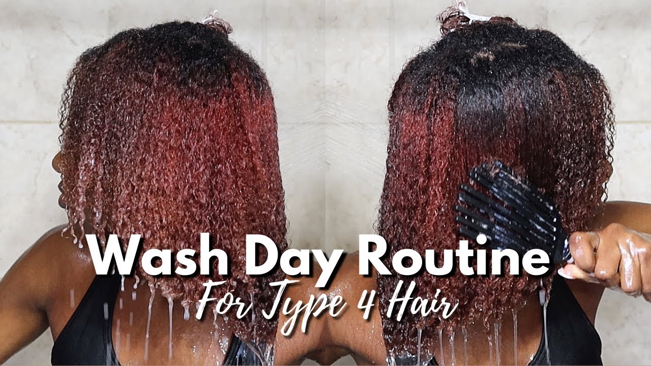 Updated Wash Day Routine for Type 4 Hair - YouTube