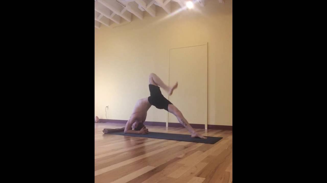 Eka Pada Viparita Dandasana - One Leg Inverted Staff Pose - YouTube